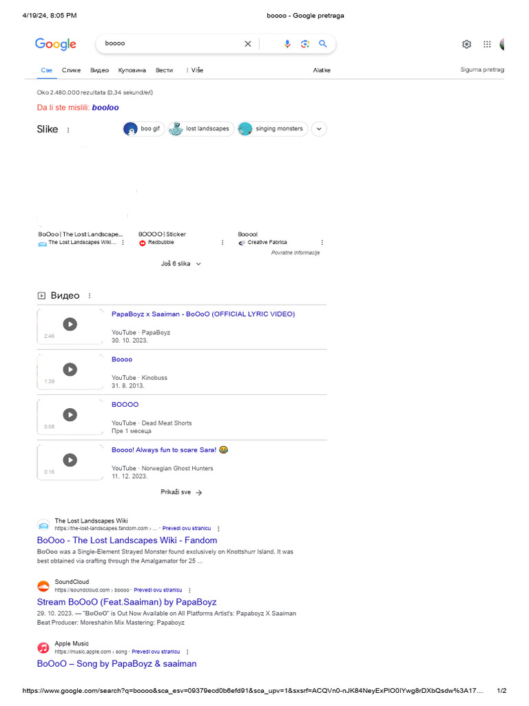 Boooo - Google Pretraga | PDF