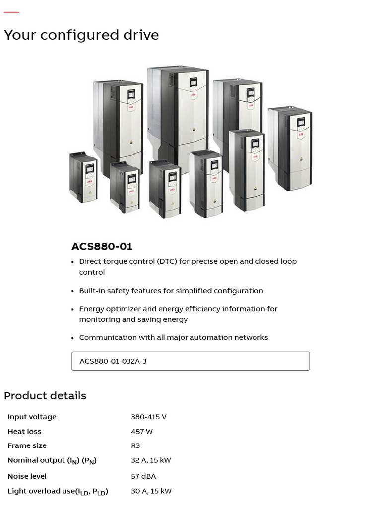 Acs880 01 032a 3 | PDF