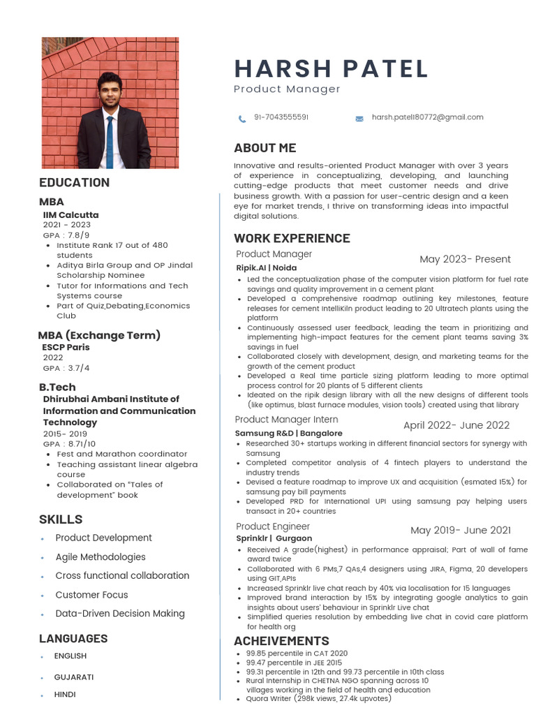 Harsh Patel Resume | PDF | Computing Harsh Patel Resume | PDF | Computing