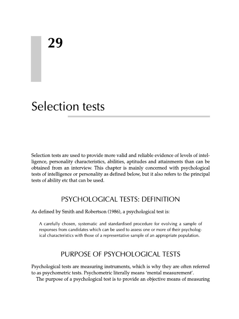 Psychological Test | PDF