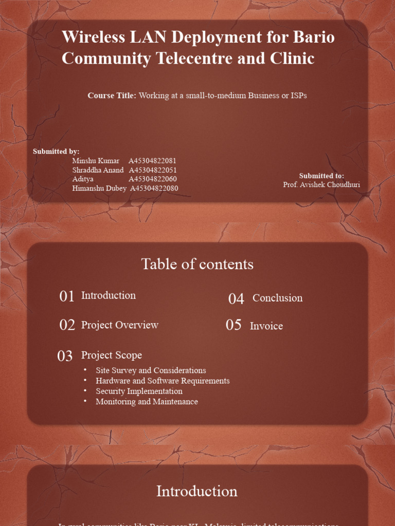 WLAN Deployment in Bario Telecentre and Bario Clinic | PDF | Computer Network | Wi Fi