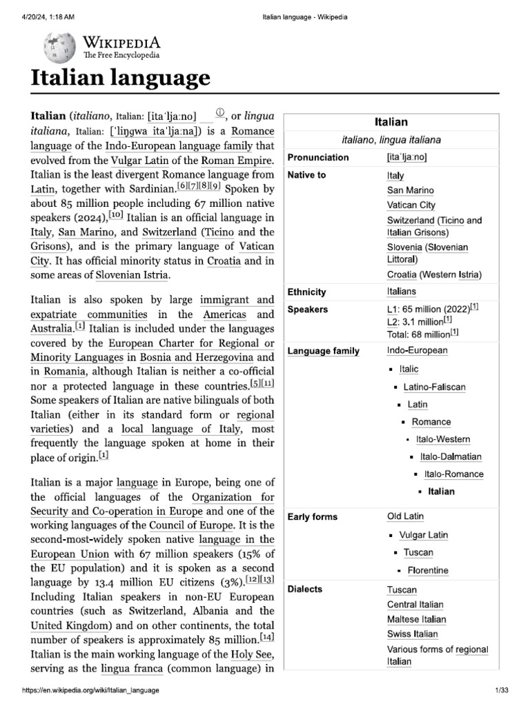 Italian Pdf