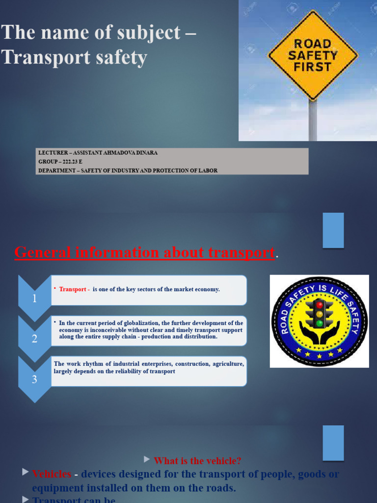 Transport Safety and Significance | PDF | Transport | Cargo