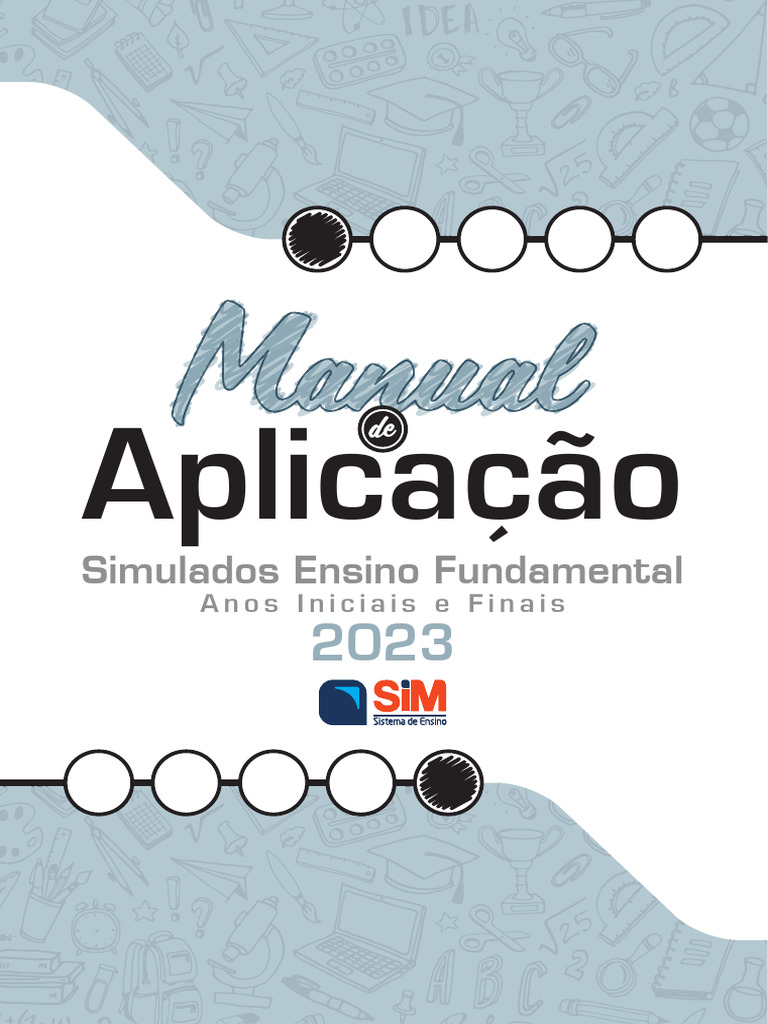 MANUAL de APLICACAO - Simulados 2023 - EFAI-EFAF SIM | PDF | Paisagem | Terra