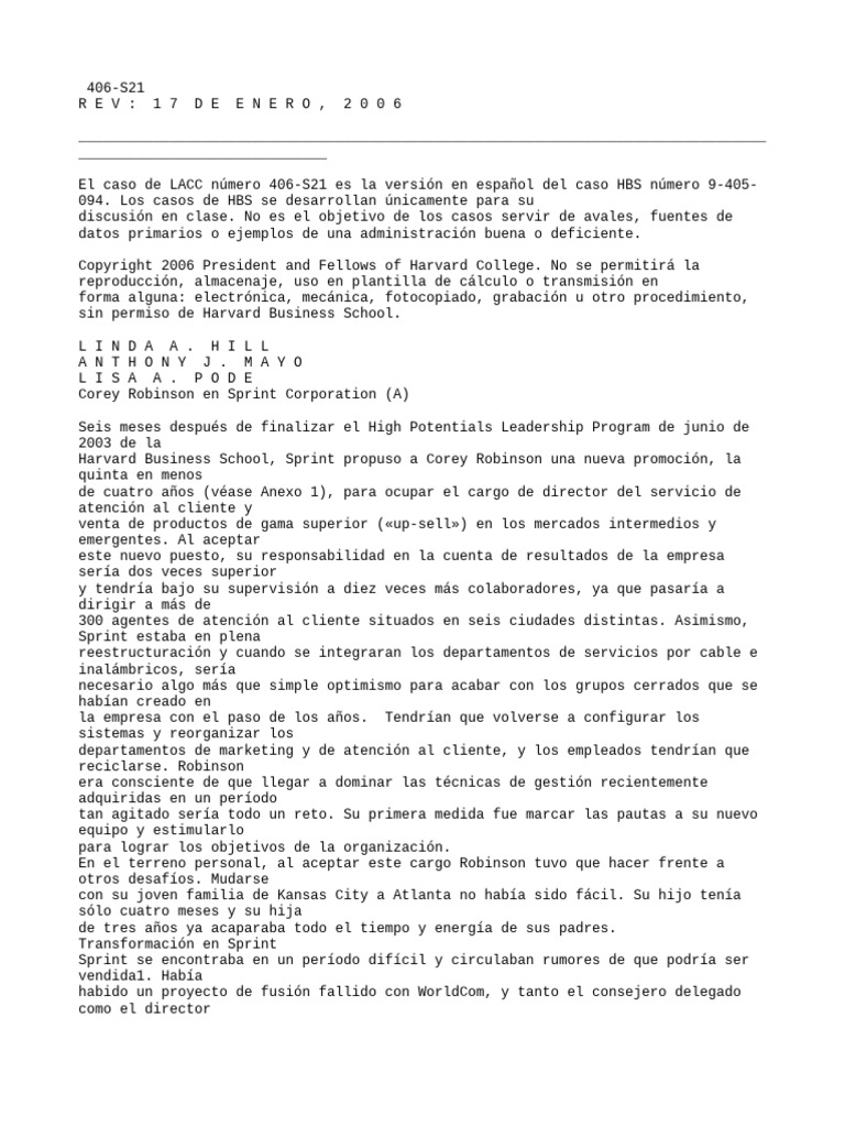 Caso 1. 406S21 PDF SPA 1 | PDF | Centro de llamadas | Business