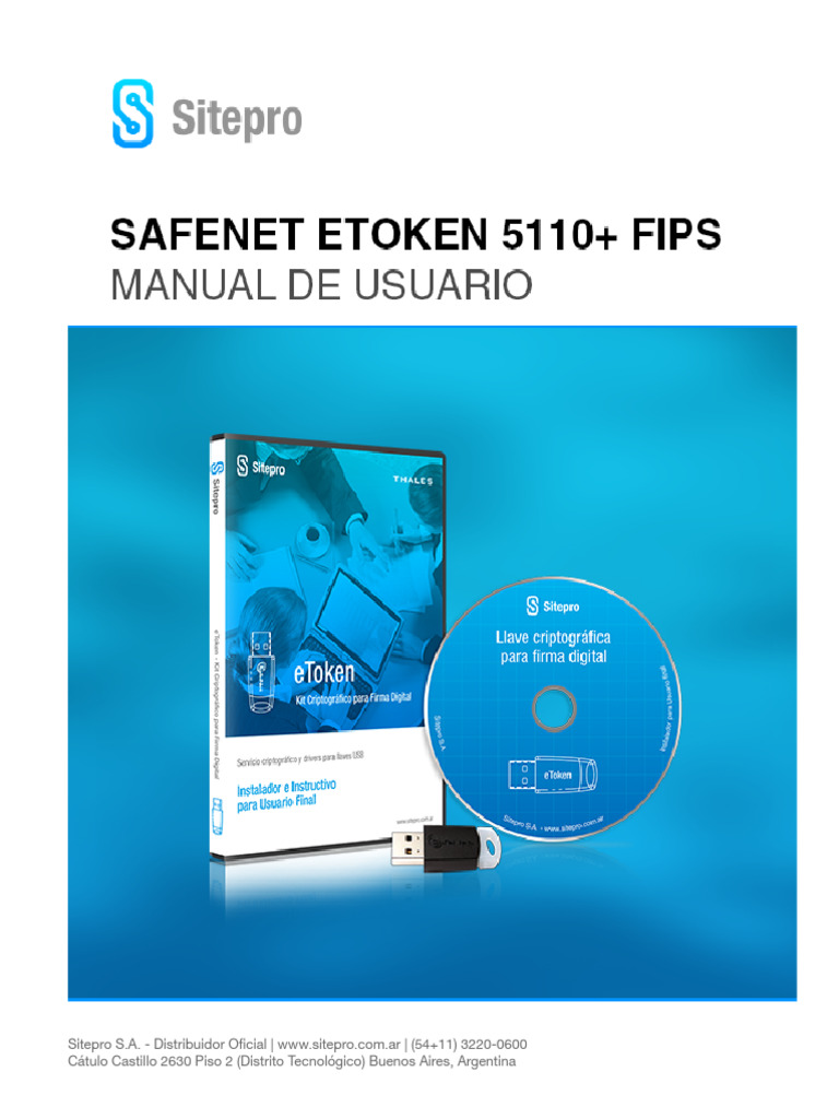 Manual de Usuario Sitepro Etoken | PDF | Contraseña | Yo telefono