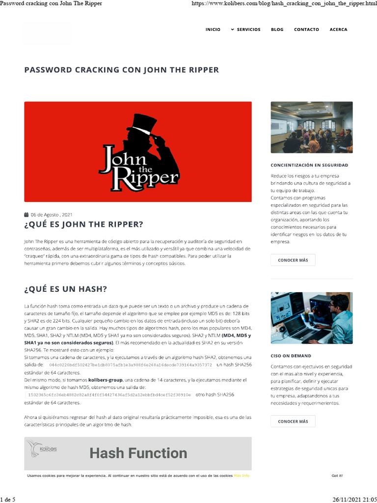 Johntheripper | PDF | Ofuscación | Técnicas de espionaje