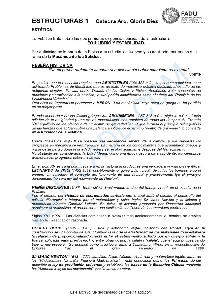 Estatica Fuerzas Composicion - Descomposicion | PDF | Fuerza | Vector Euclidiano