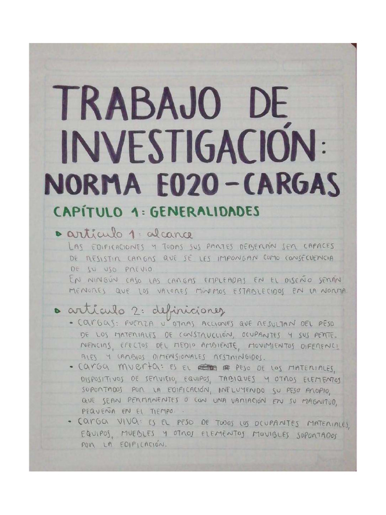 Norma E020-Cargas-Levano Salas | PDF