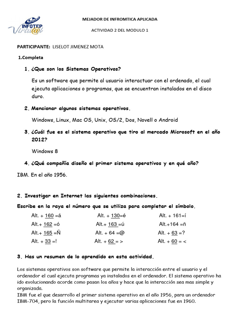 Actividad 2 Del Módulo 1 Pdf