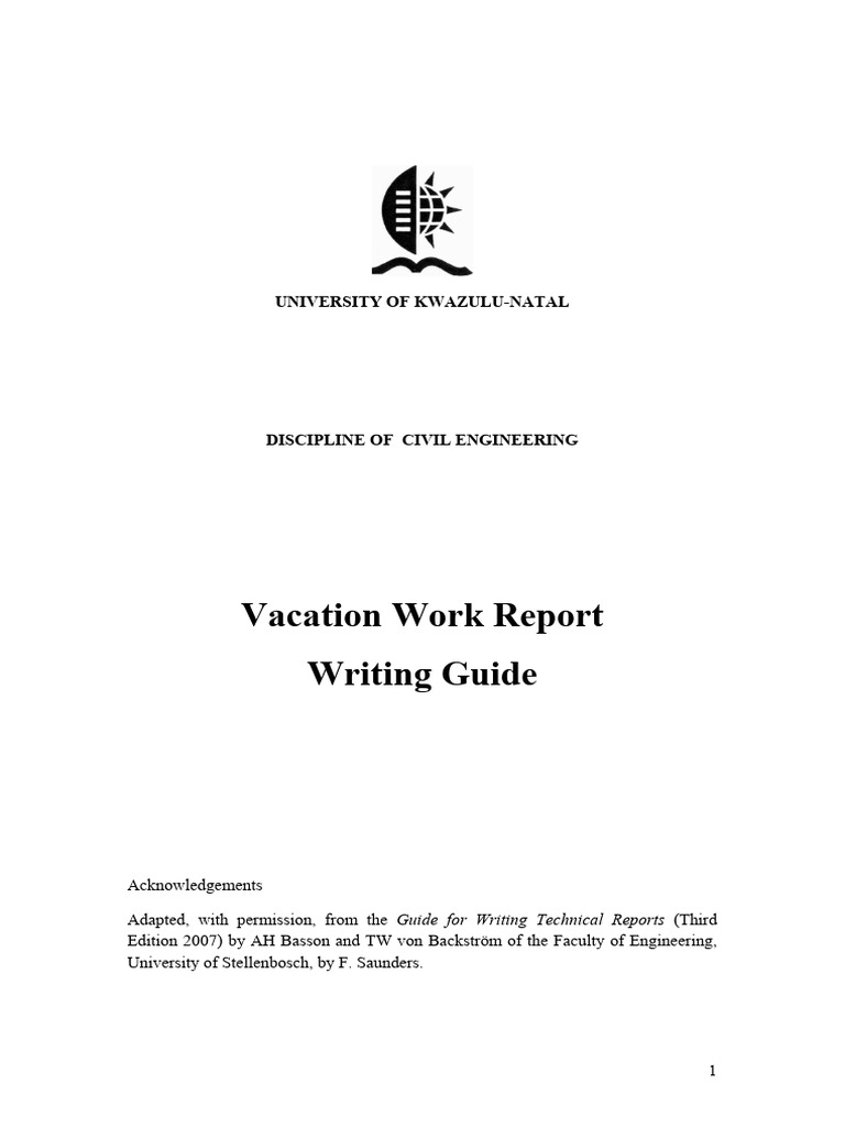 Guidelines To Vacwork Writing | PDF | Engineering | Paragraph