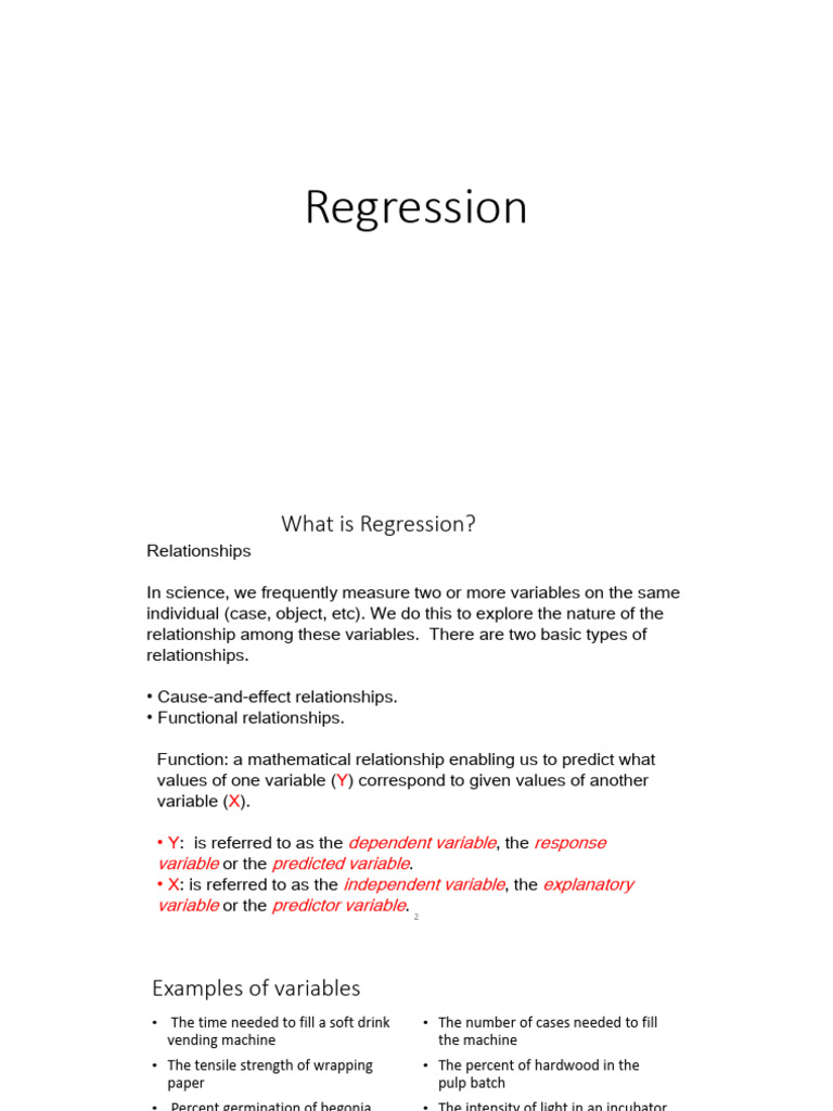 Understanding Regression Analysis Basics | PDF | Errors And Residuals | Mean Squared Error