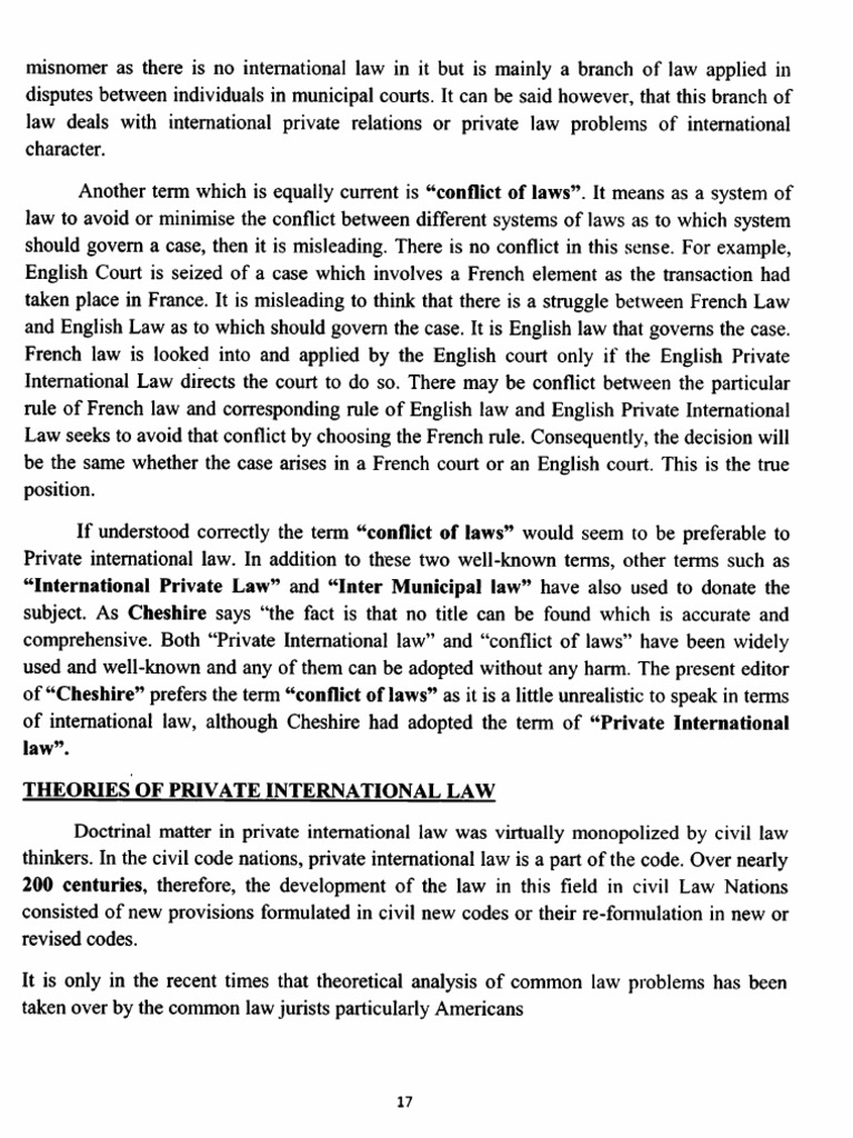 Topic 4 Theories Of Private International Law Pdf