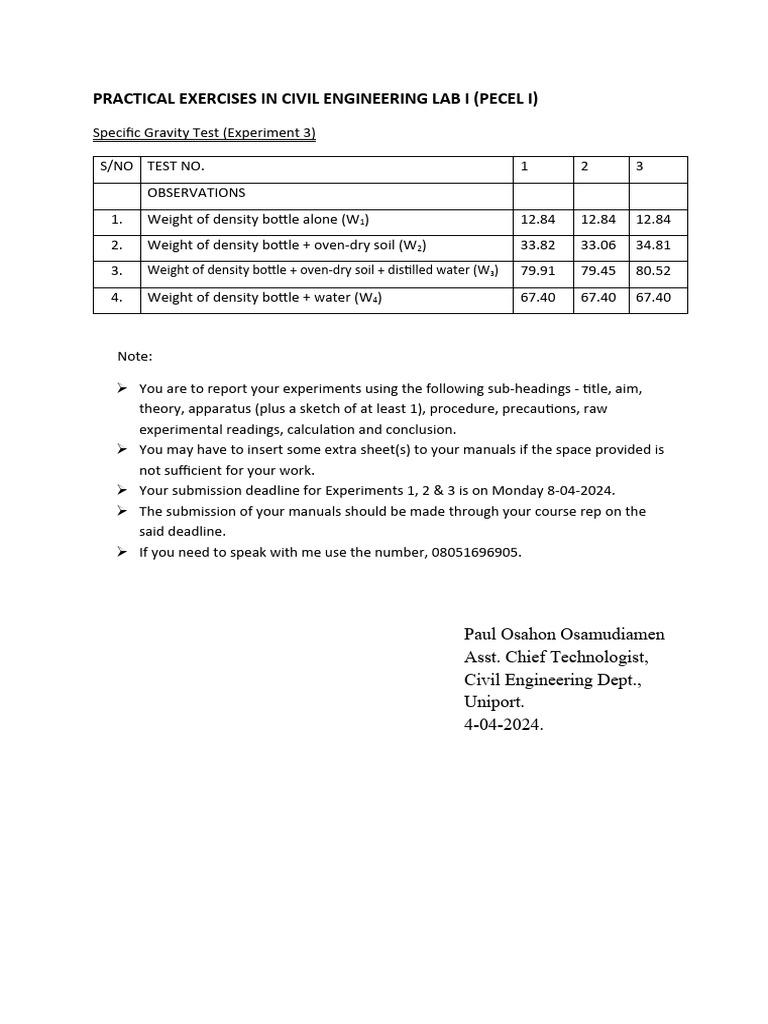 PECEL I. Exp 3-2024 | PDF