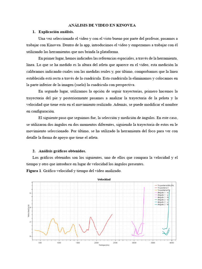 Análisis de Video con Kinovea: Velocidades y Ángulos | PDF | Velocidad ...