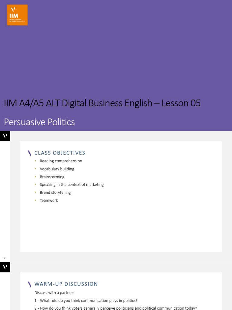 IIM A4+A5 ALT Lesson 05 | PDF | Podcast | Communication
