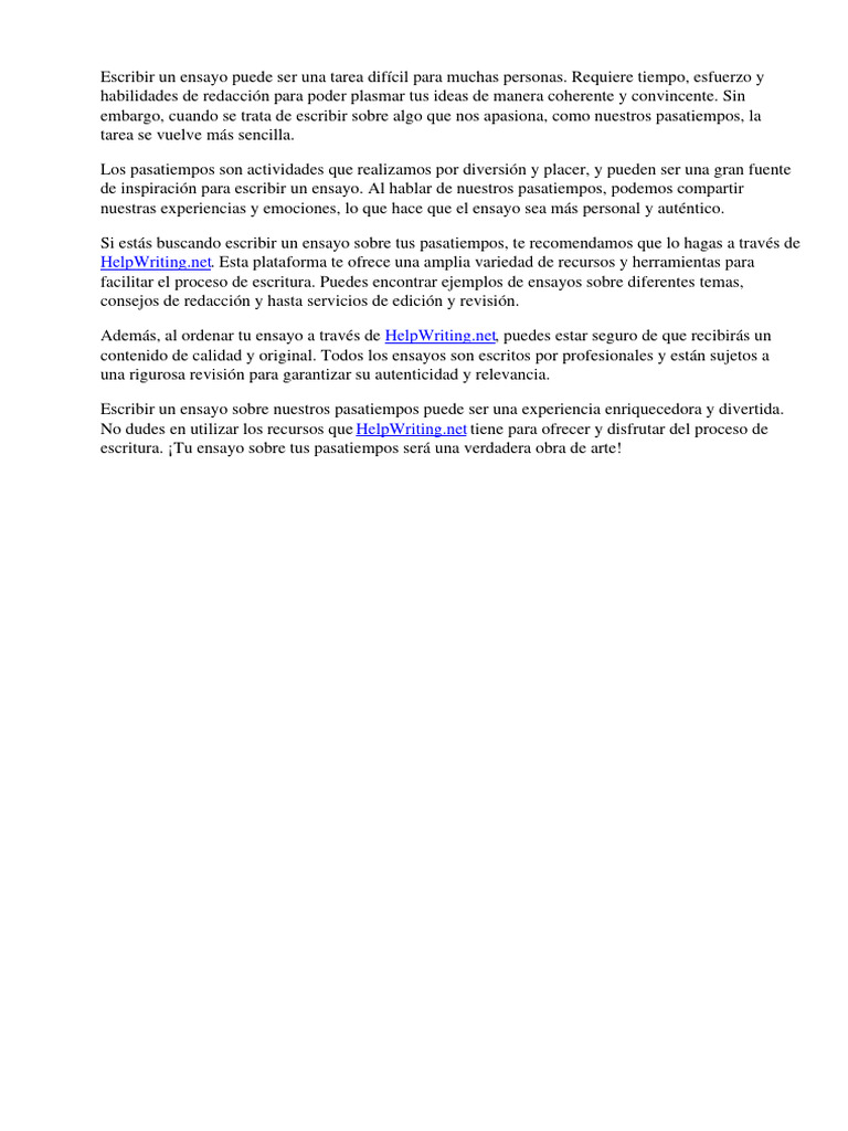 Ensayo Sobre Mis Pasatiempos | PDF | Artificial Intelligence | Intelligence (AI) & Semantics