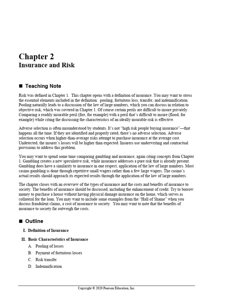 Rejda Rmi14 Im02 PR | PDF | Insurance | Risk