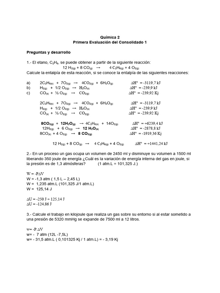 Prueba de desarrollo 1 tipoB | PDF | Química | Atmósfera