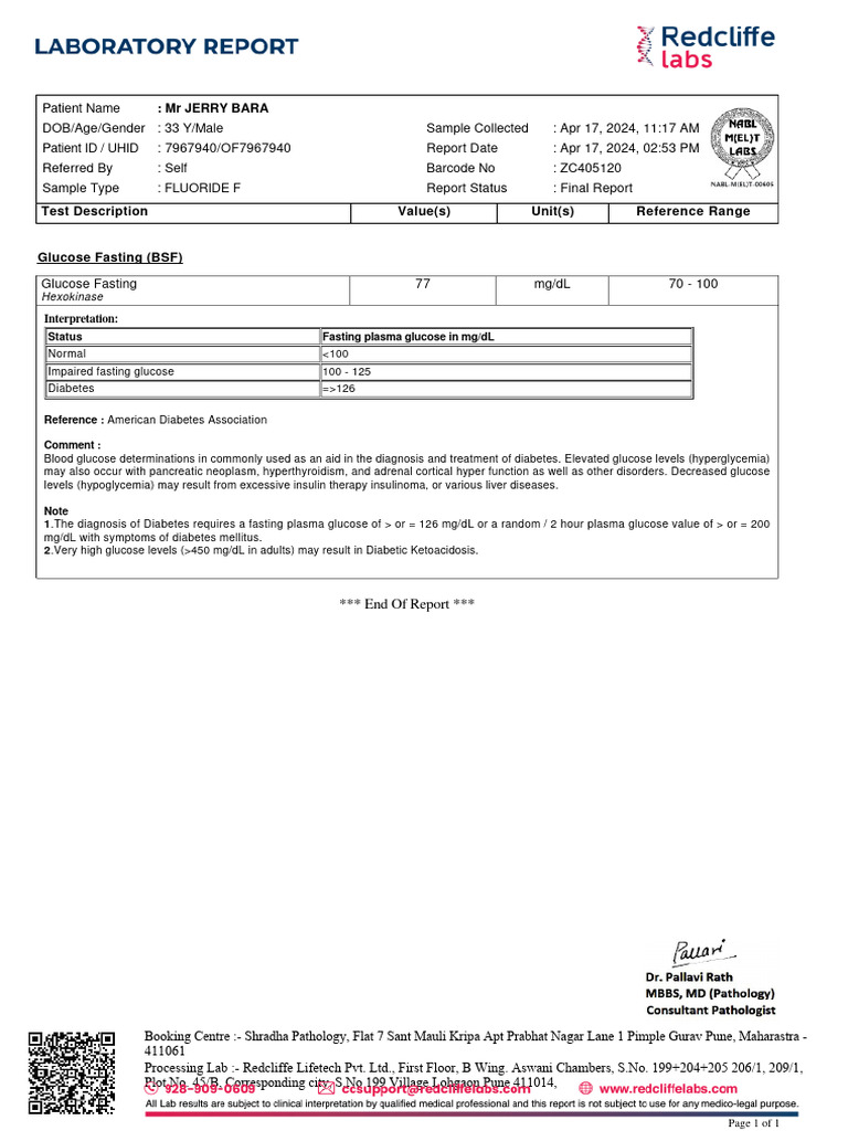 Medical Report-33 | PDF | Hyperglycemia | Diabetes