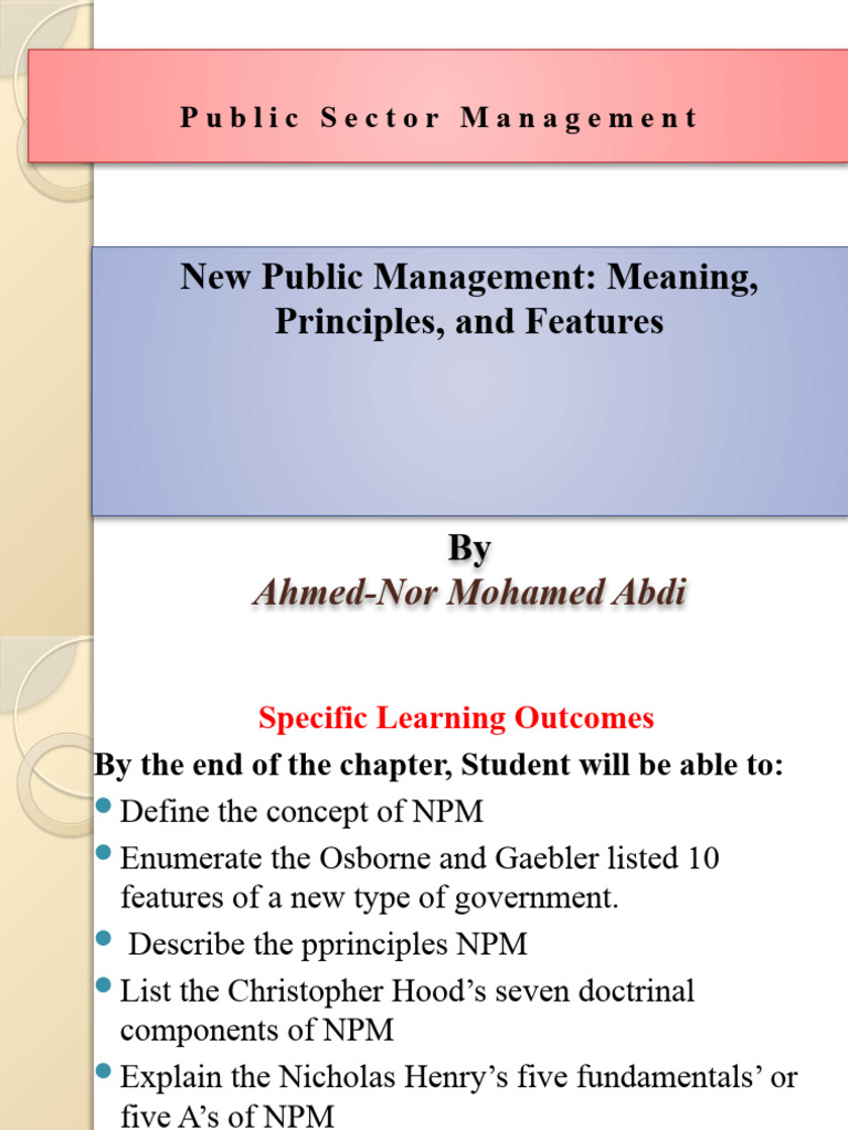 New Public Management | PDF | Decentralization | Business New Public Management | PDF | Decentralization | Business
