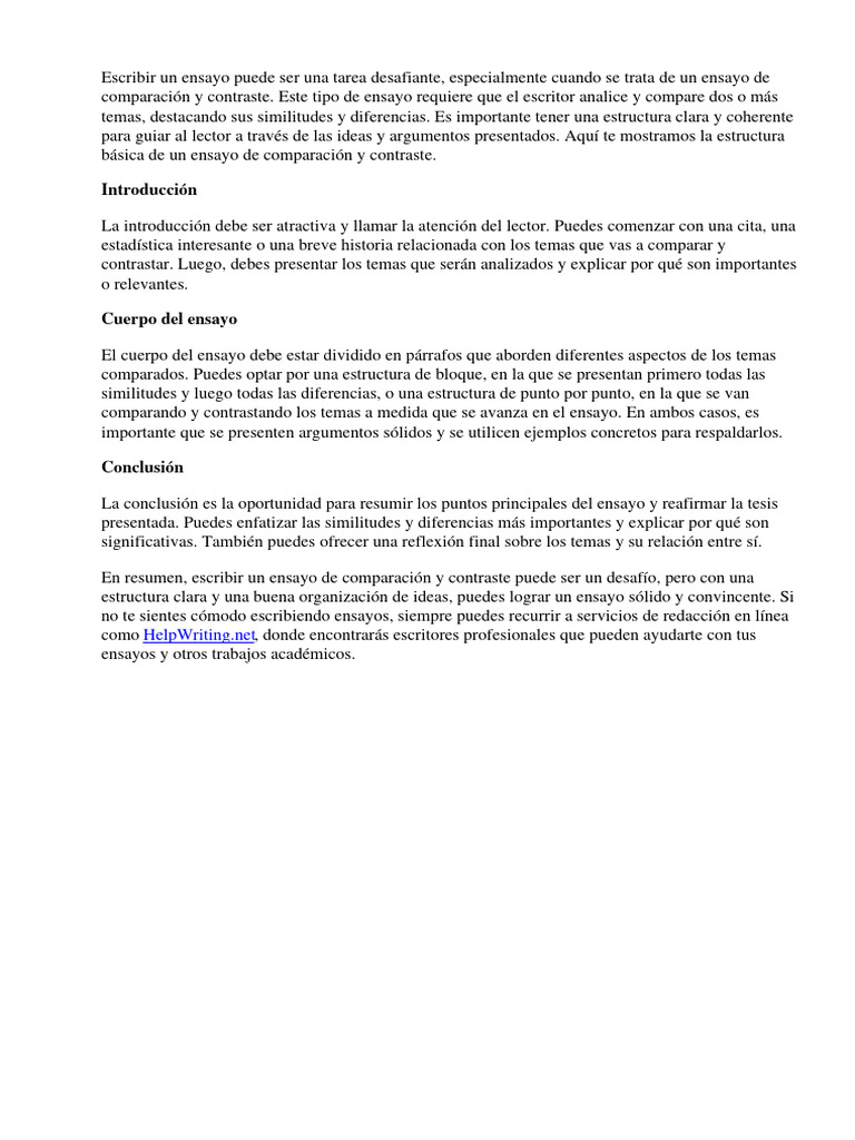 Guía para Ensayos Comparativos | PDF | Ensayos | Las artes