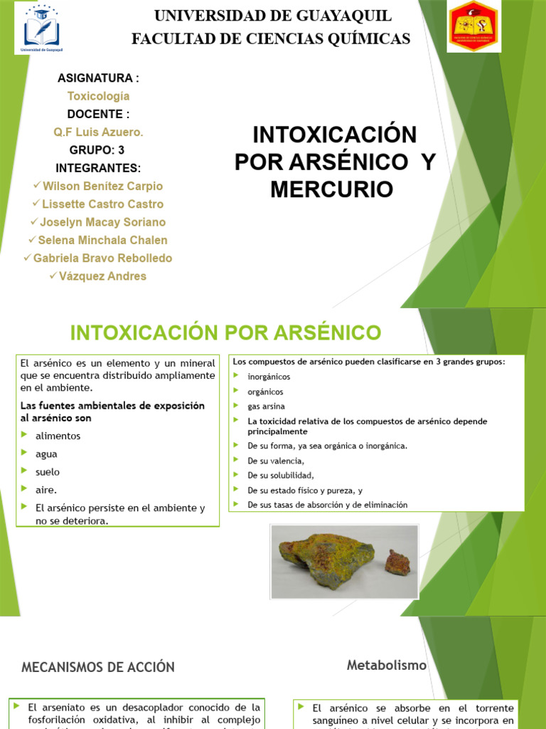 Diapositivas Toxico de Arsenico y Mercurio 2 | Descargar gratis PDF ...