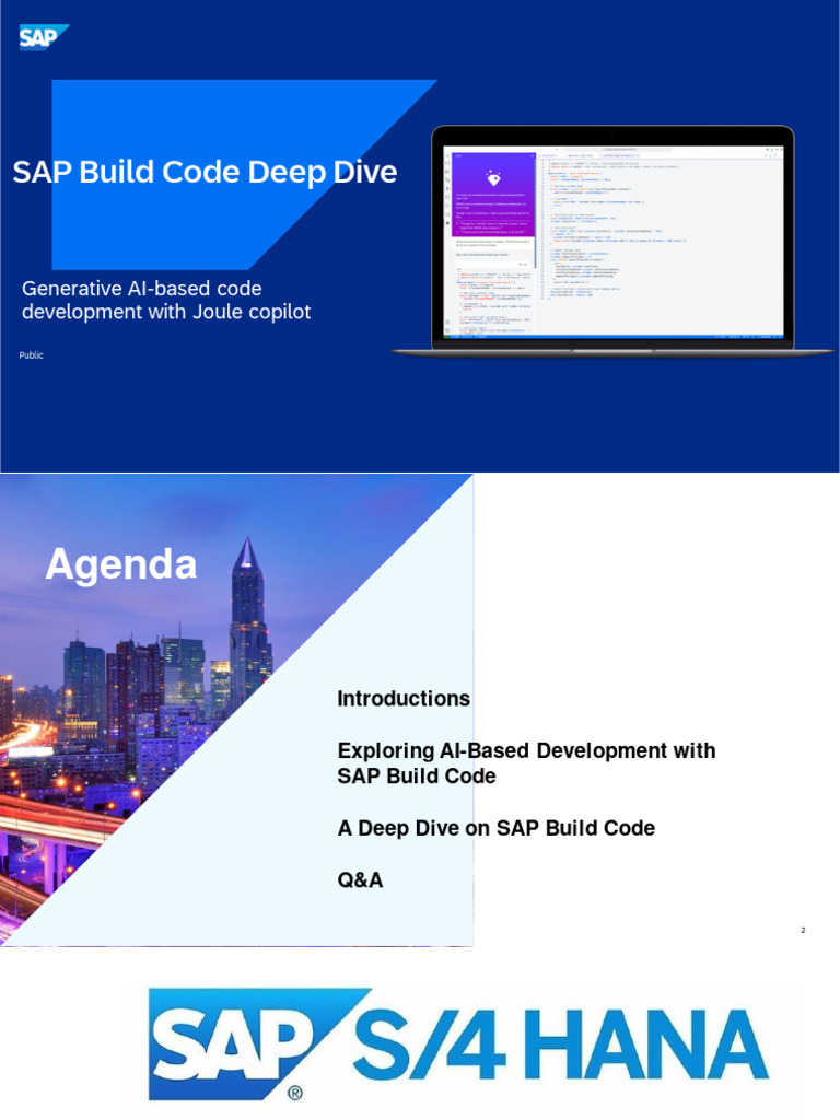 SAP Build Code Deep Dive: Generative AI-based Code Development With Joule Copilot | PDF | Foods ...