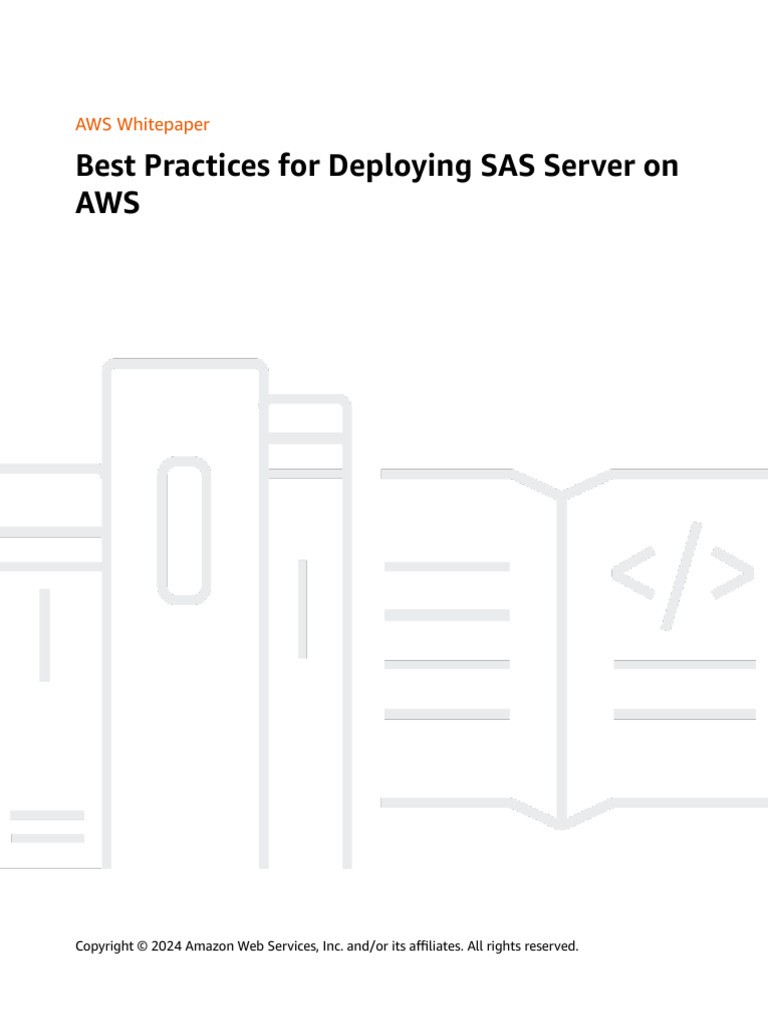 Best Practices For Deploying Sas Server Pdf Amazon Web Services Cloud Computing