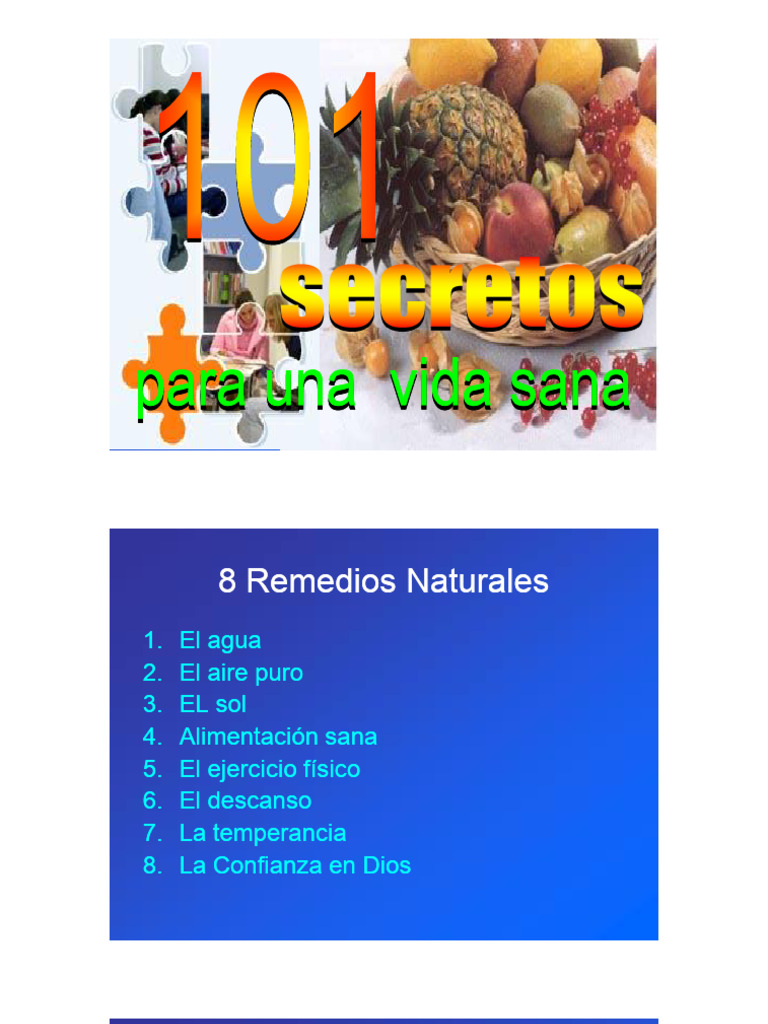 101 Secretos Vida Sana | PDF | Alimentos | Dieta y nutrición 101 Secretos Vida Sana | PDF | Alimentos | Dieta y nutrición
