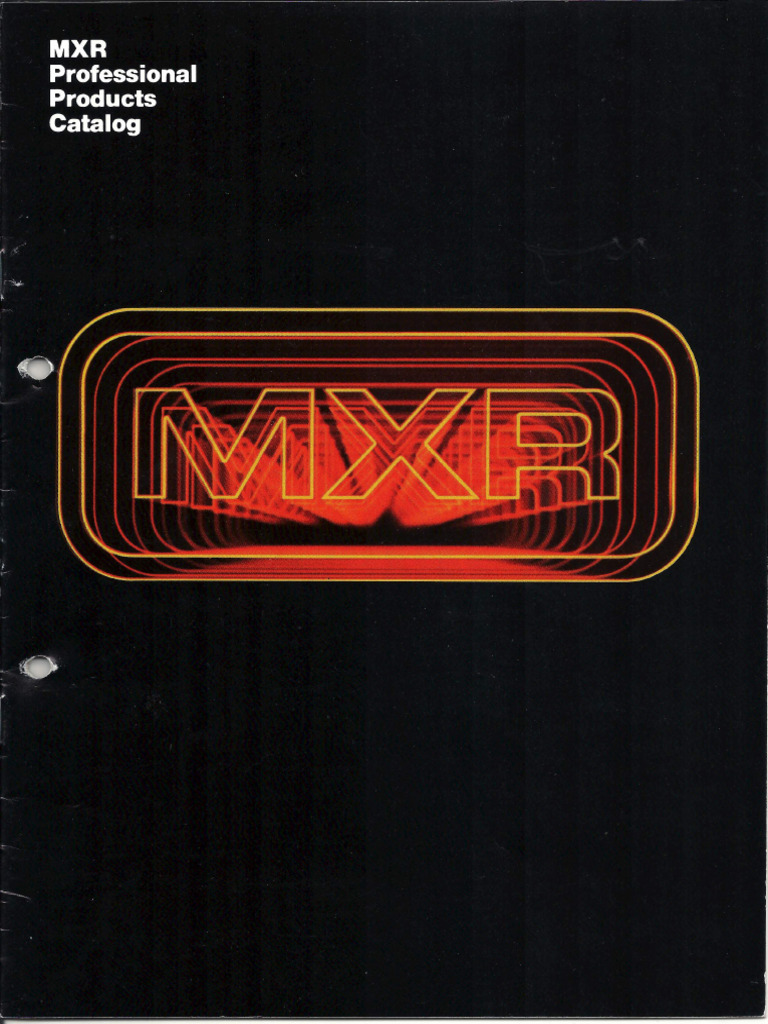 MXR Effects Catalog 1982 | PDF