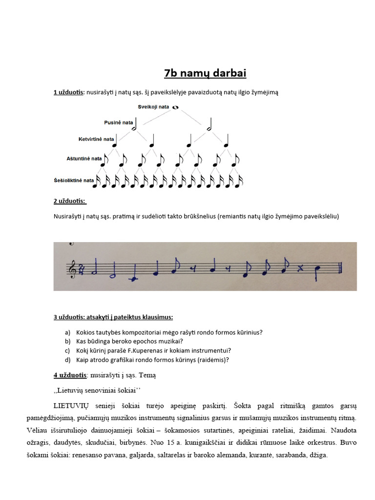 7b Namu Darbai | PDF