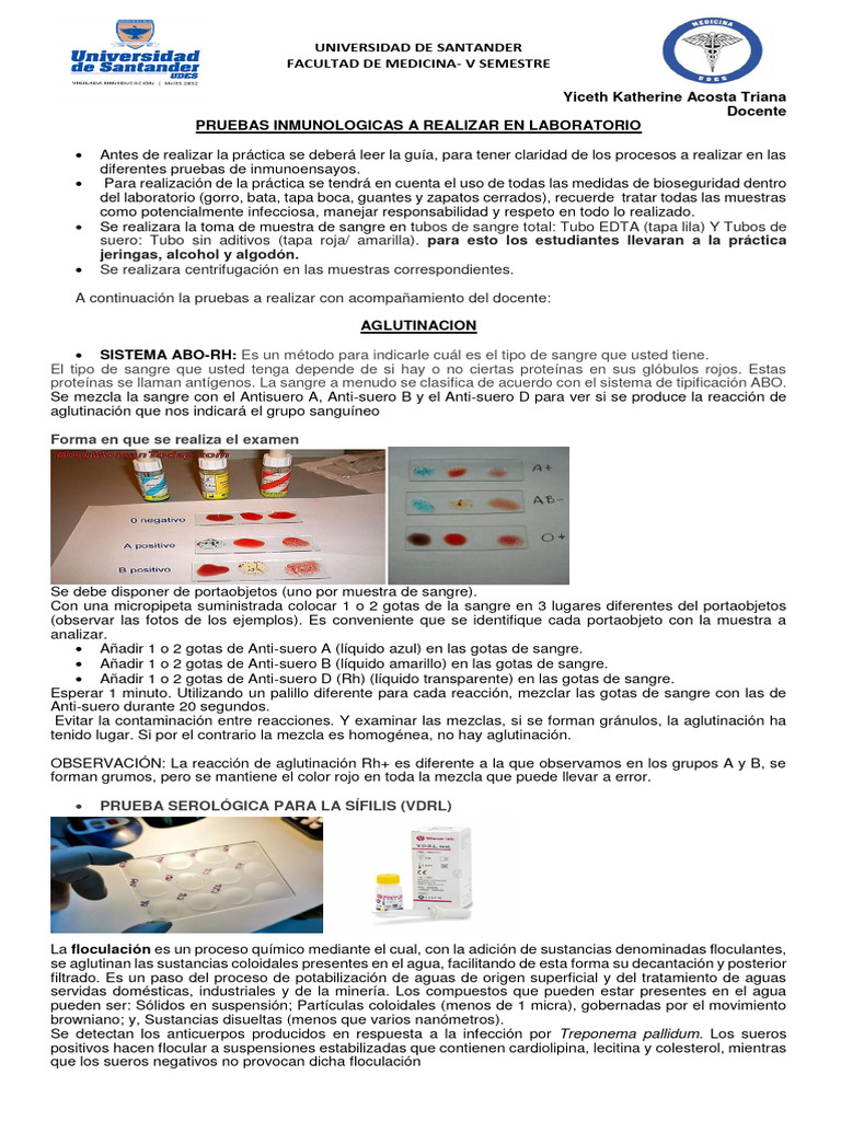 Pruebas Inmunologicas A Realizar en Laboratorio | PDF | Hepatitis ...