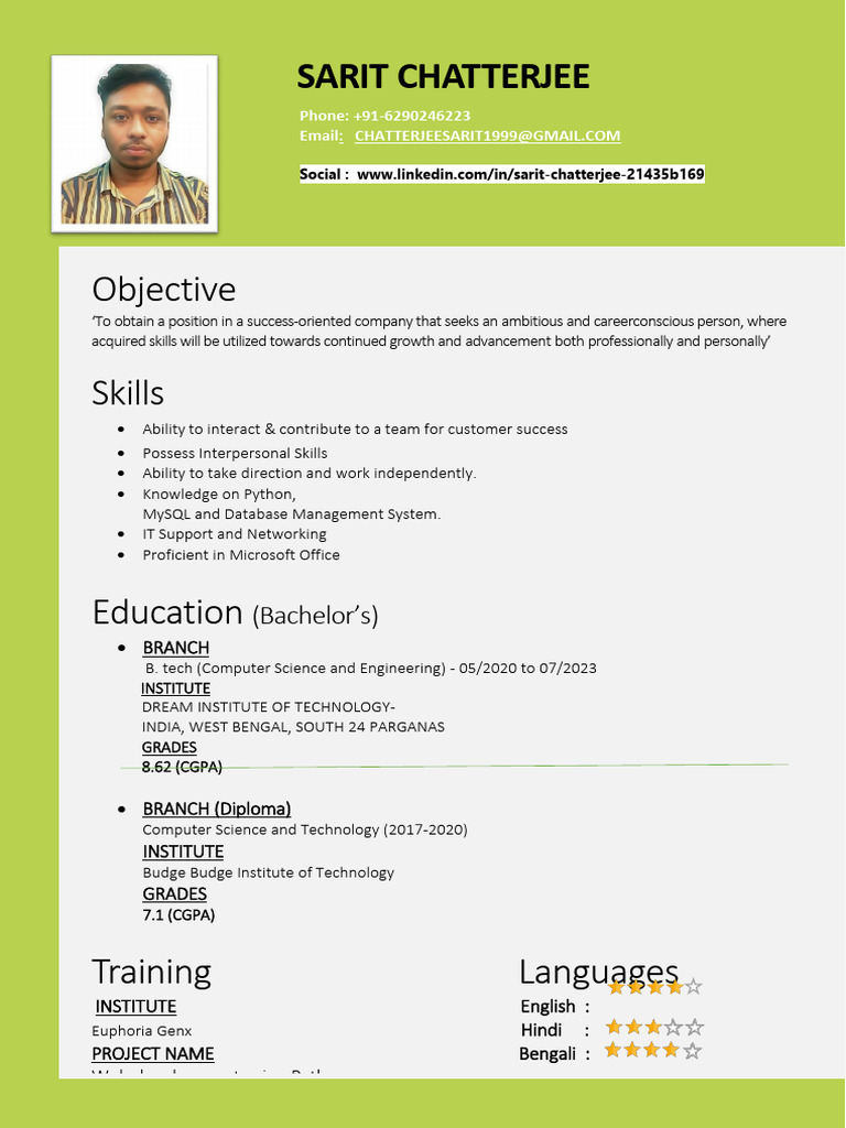 Objective Skills: Sarit Chatterjee | PDF