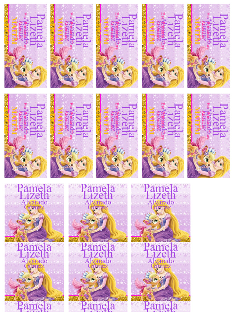 Escolares 2016 Rapunzel | PDF