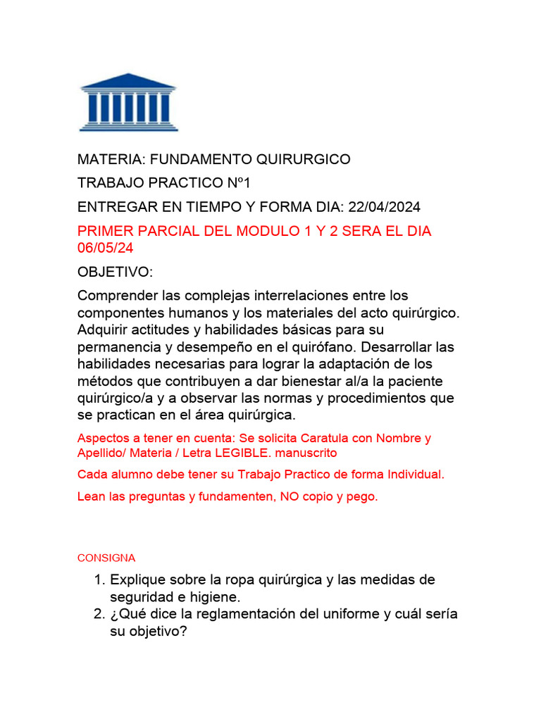 TRABAJO PRACTICO N° 1 | PDF