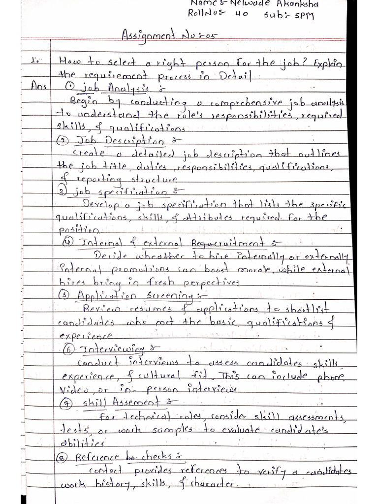 SPM Assignment No - 5 | PDF