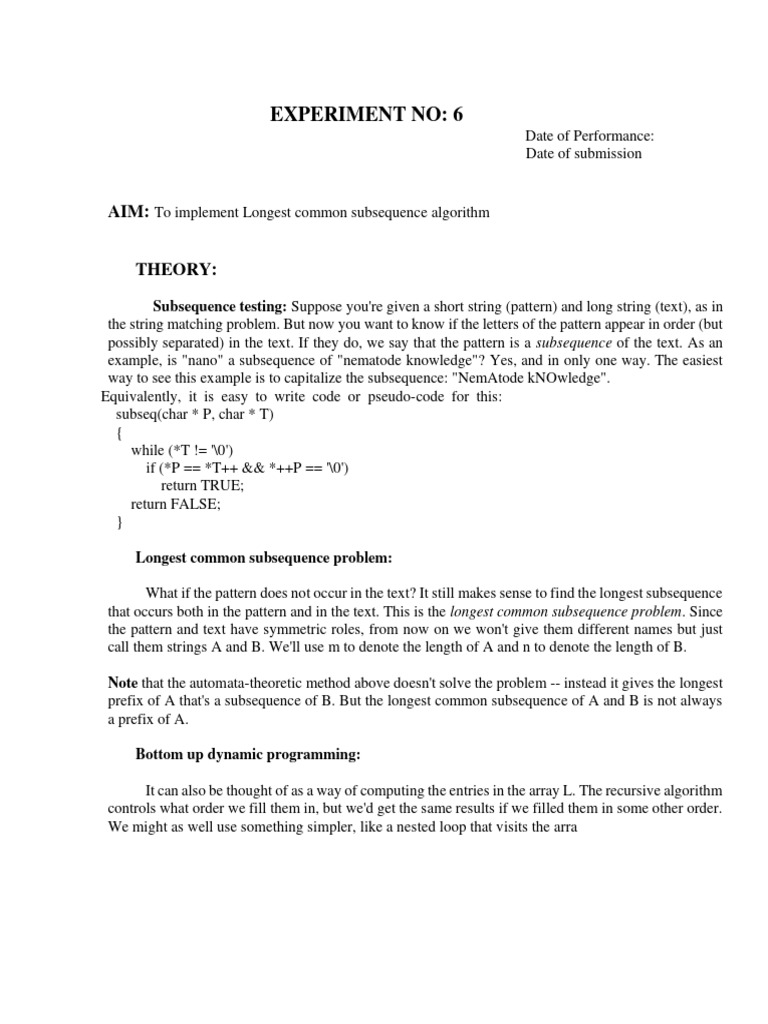 Aoa 6 | PDF | Dynamic Programming | Mathematical Logic