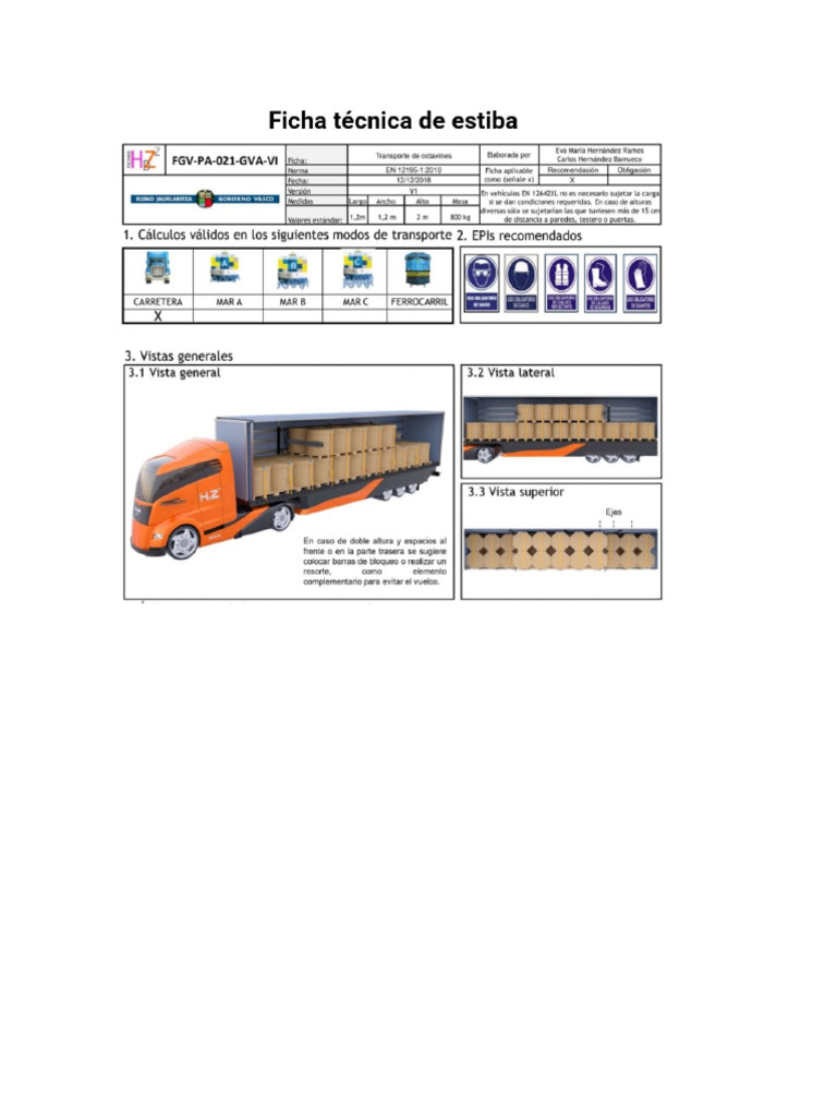 Ficha de Estiba | PDF