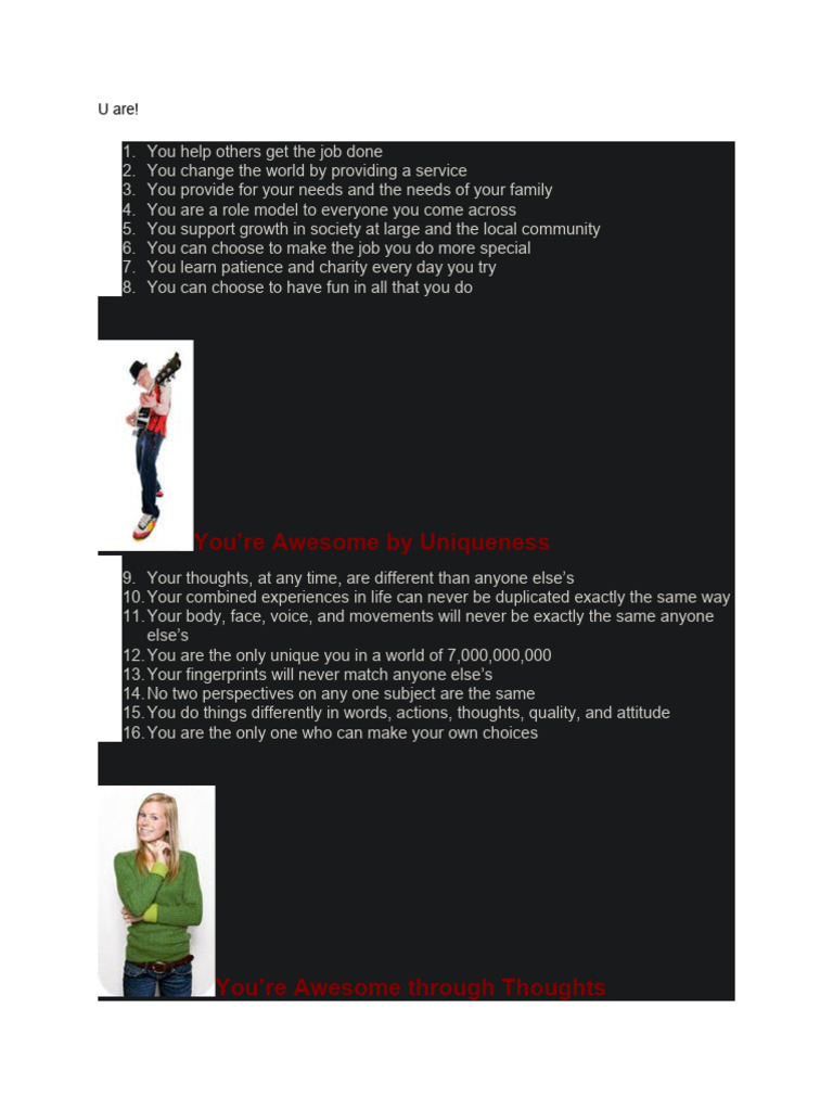 Ur Awesome | PDF