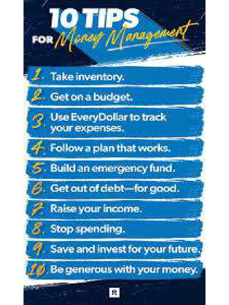 10 Tips For Money Management | PDF
