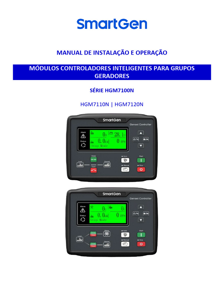 Manual Série HGM7100N - Rev. 00 - SmartGen Do Brasil | PDF | Rede de ...