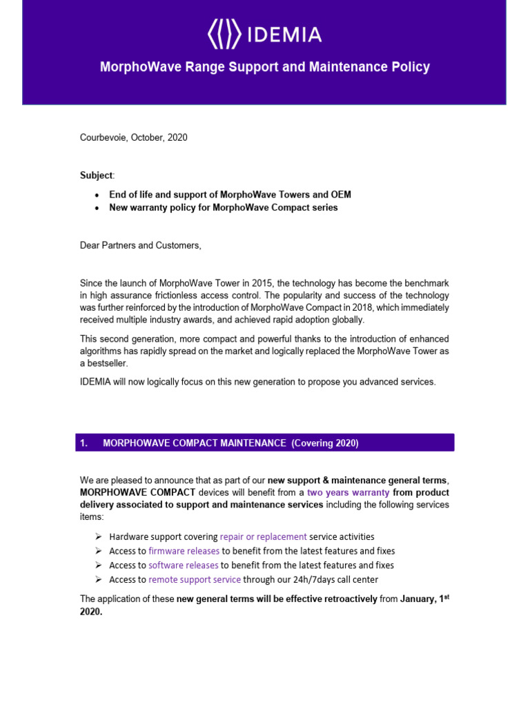 MorphoWave Tower Support Update 2020 | PDF | Computer Science | Computing