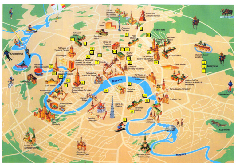Moscow Sightseeing Map | PDF
