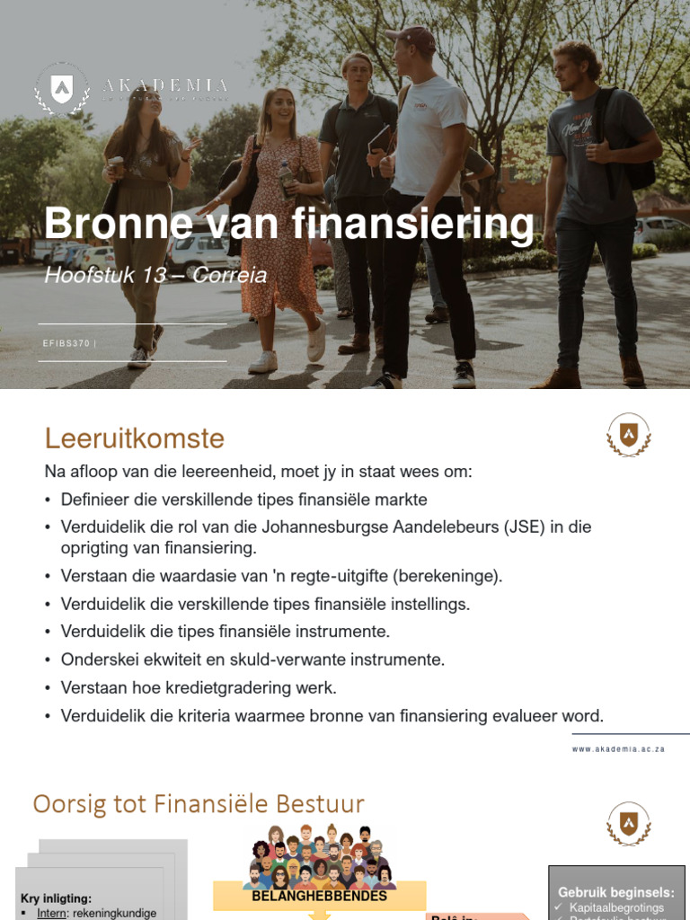 05 - EFIBS370 - LE4 - Bronne Van Finansiering Skyfies | PDF