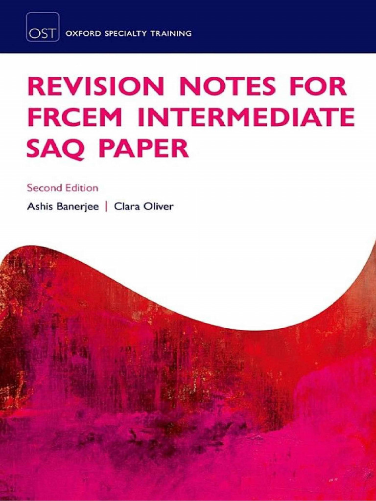 Revision Notes For The Frcem Intermediate Saq Paper Oxford Specialty ...