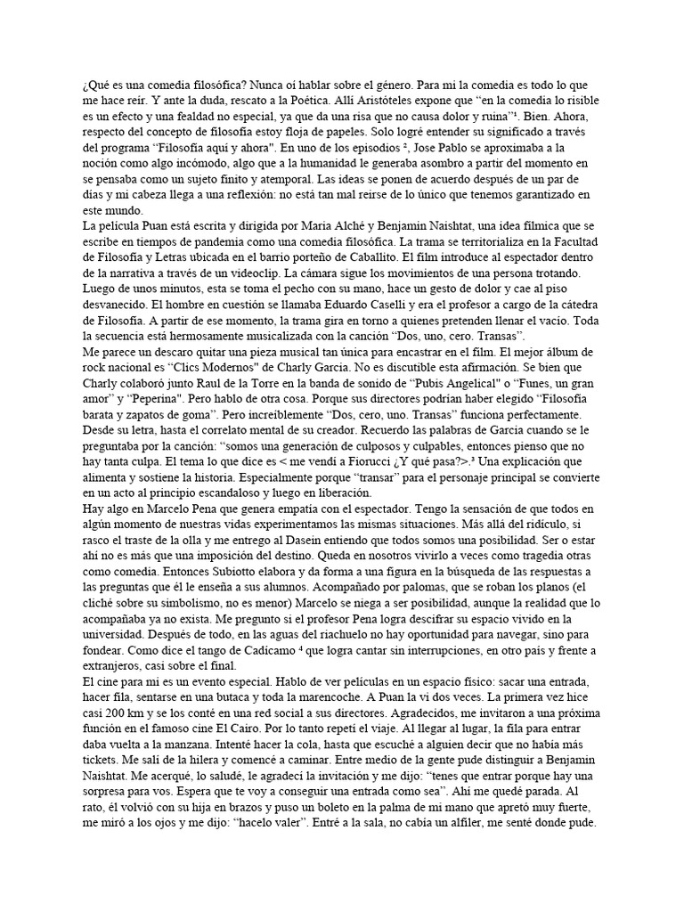 ¿Qué Es Una Comedia Filosófica | PDF