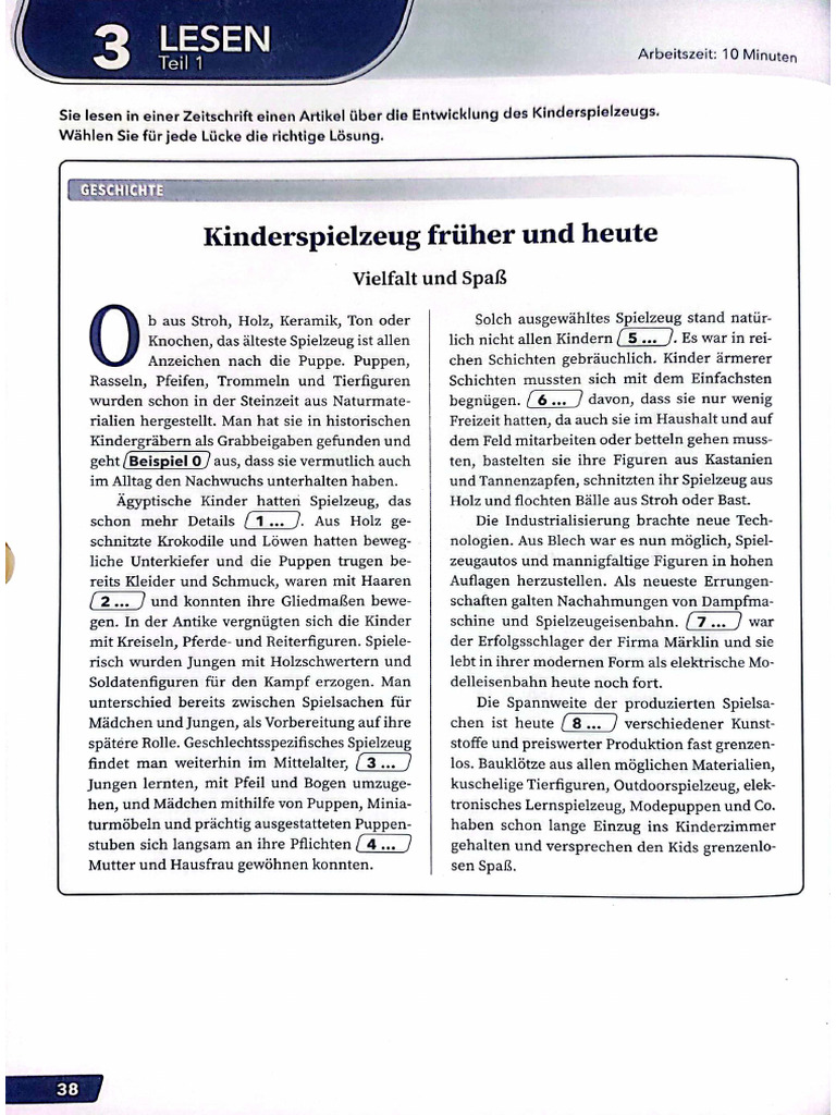 Projekt C1 Neu Modelltest 3 | PDF