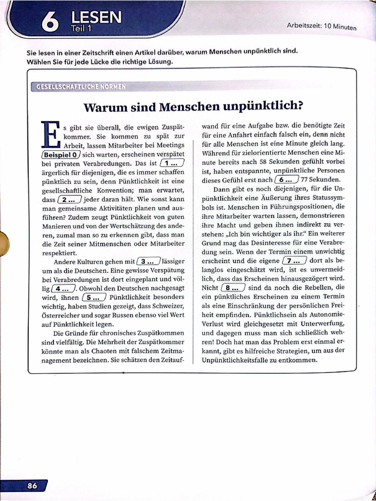 Projekt C1 Neu Modelltest 6 | PDF