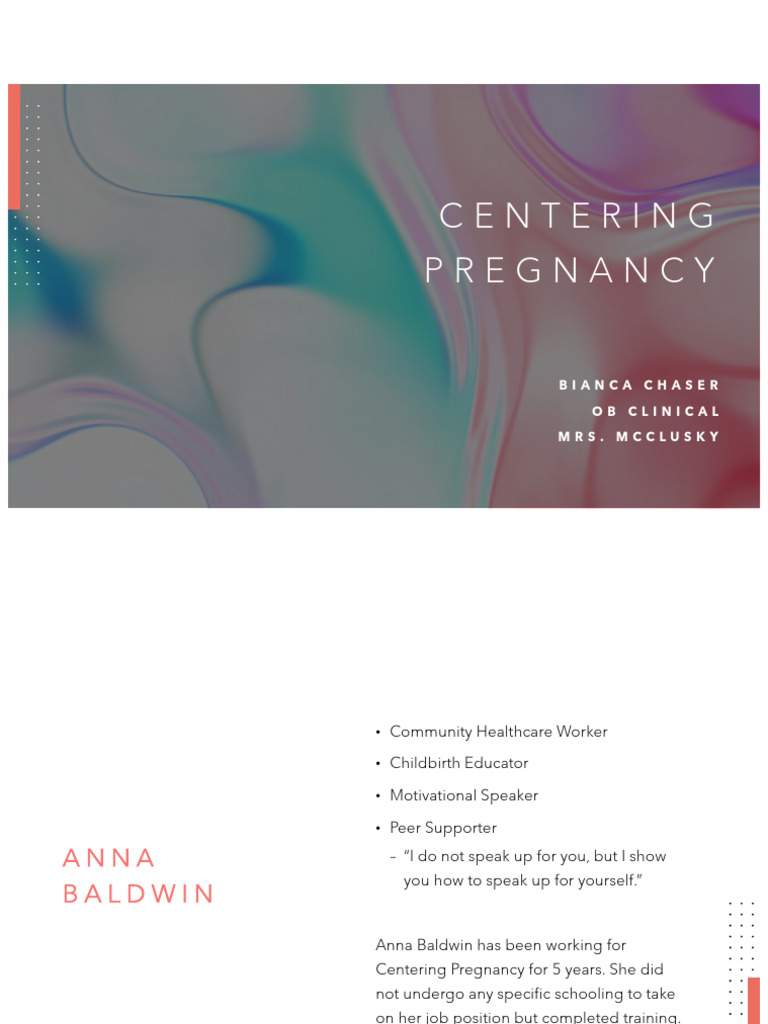 ob clinical presentation - centering pregnancy | PDF | Pregnancy ...
